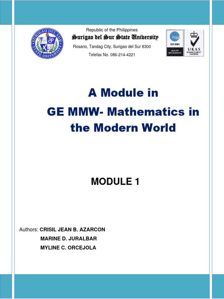 MMW Module-1 (SY.2022-2023) | PDF | Mathematics | Axiom MMW Module-1 (SY.2022-2023) | PDF | Mathematics | Axiom