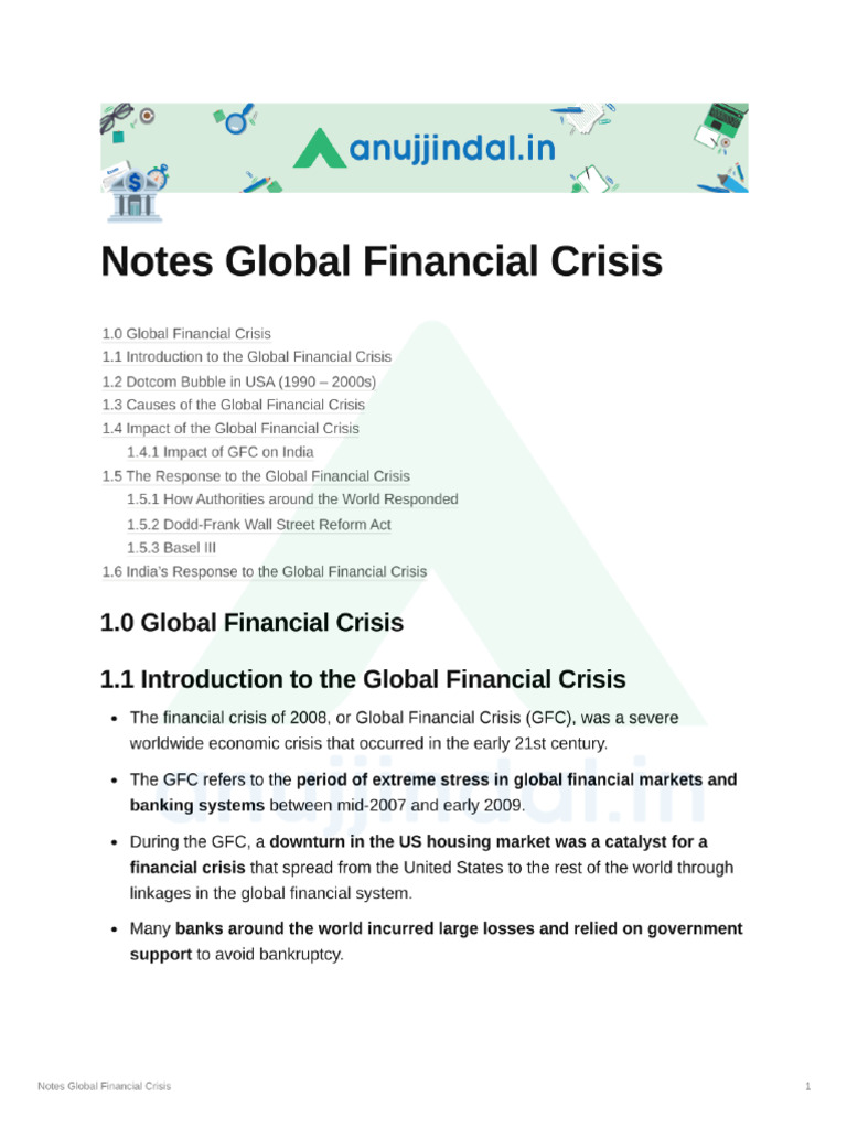 Global Financial Crisis | PDF