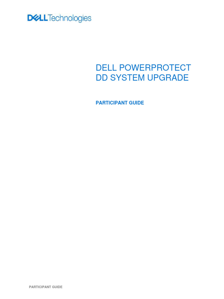 Dell PowerProtect DD System Upgrade - Participant Guide | PDF | Backup ...