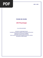 Cours de Physiologie Humaine | PDF | Cellule (Biologie) | Physiologie