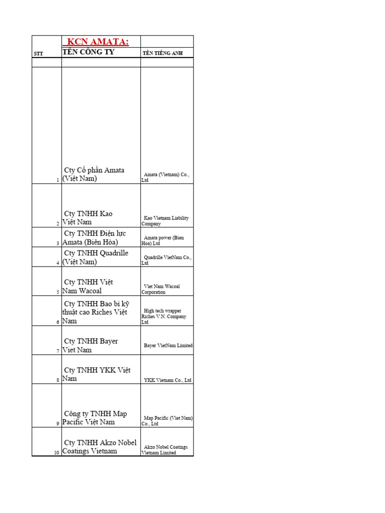 KH KCN Amatar | PDF | Vietnamese People | Vietnam