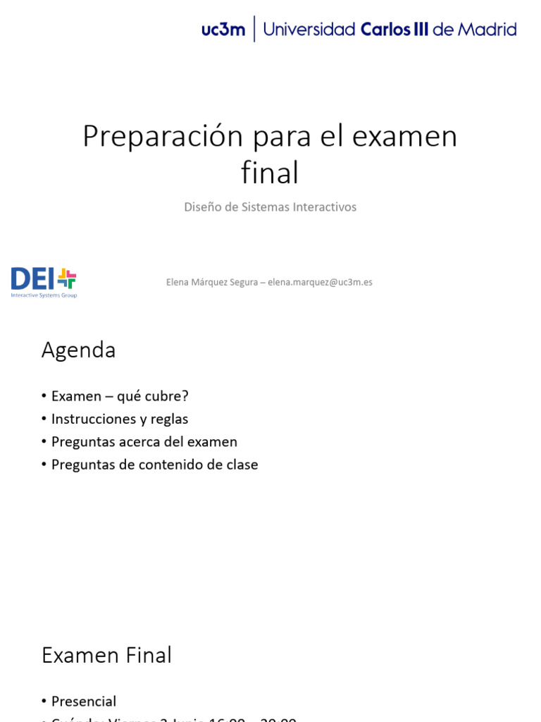 Preparacion Examen | PDF | Pruebas | Calificaciones