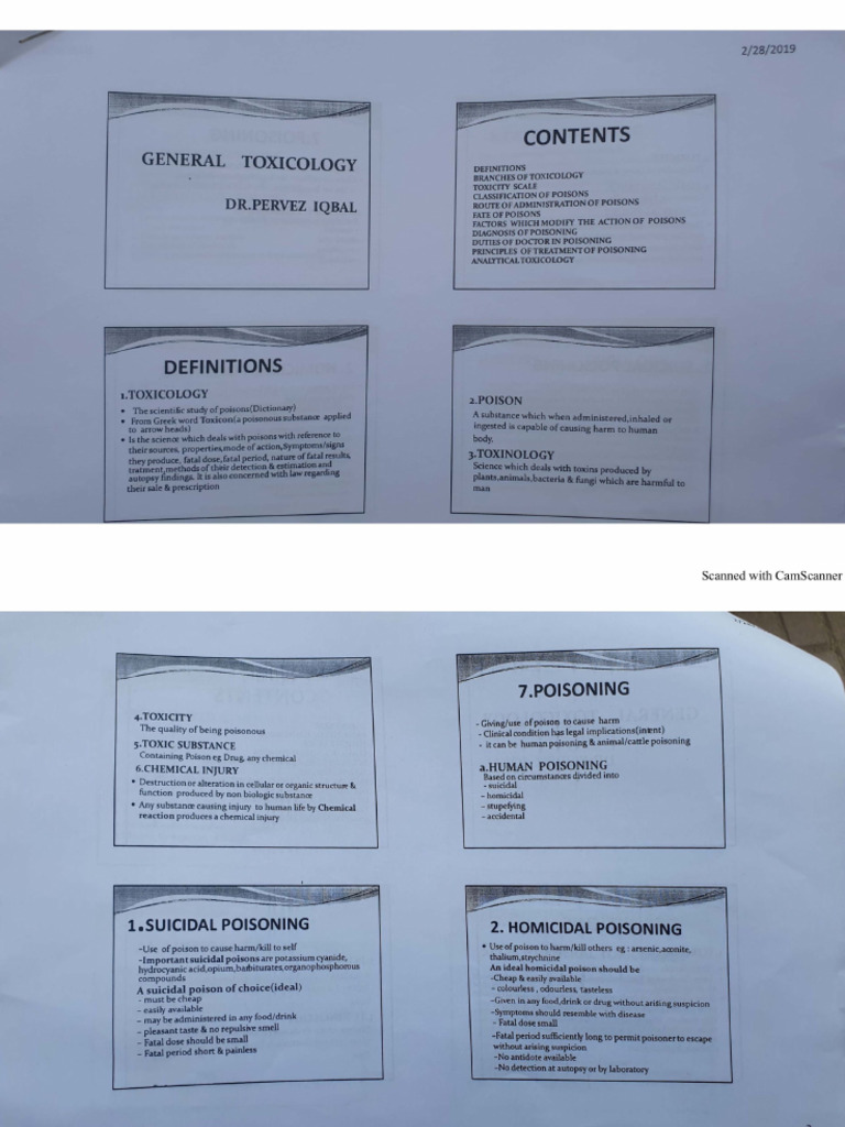 Toxicology | PDF