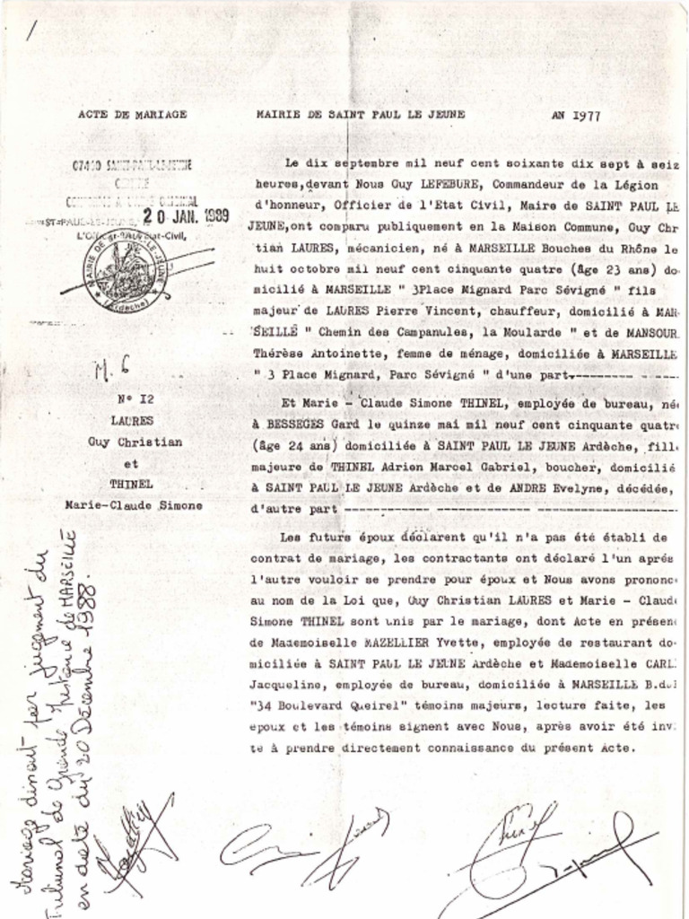 Acte de Divorce | PDF