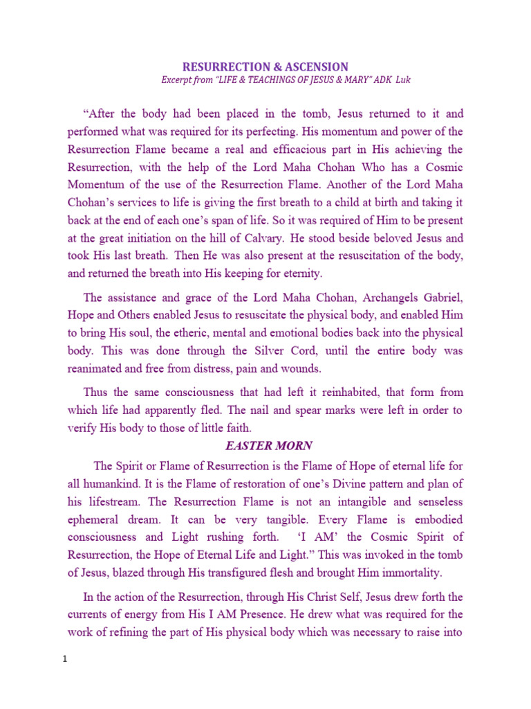 Resurrection | PDF | Resurrection Of Jesus | Resurrection