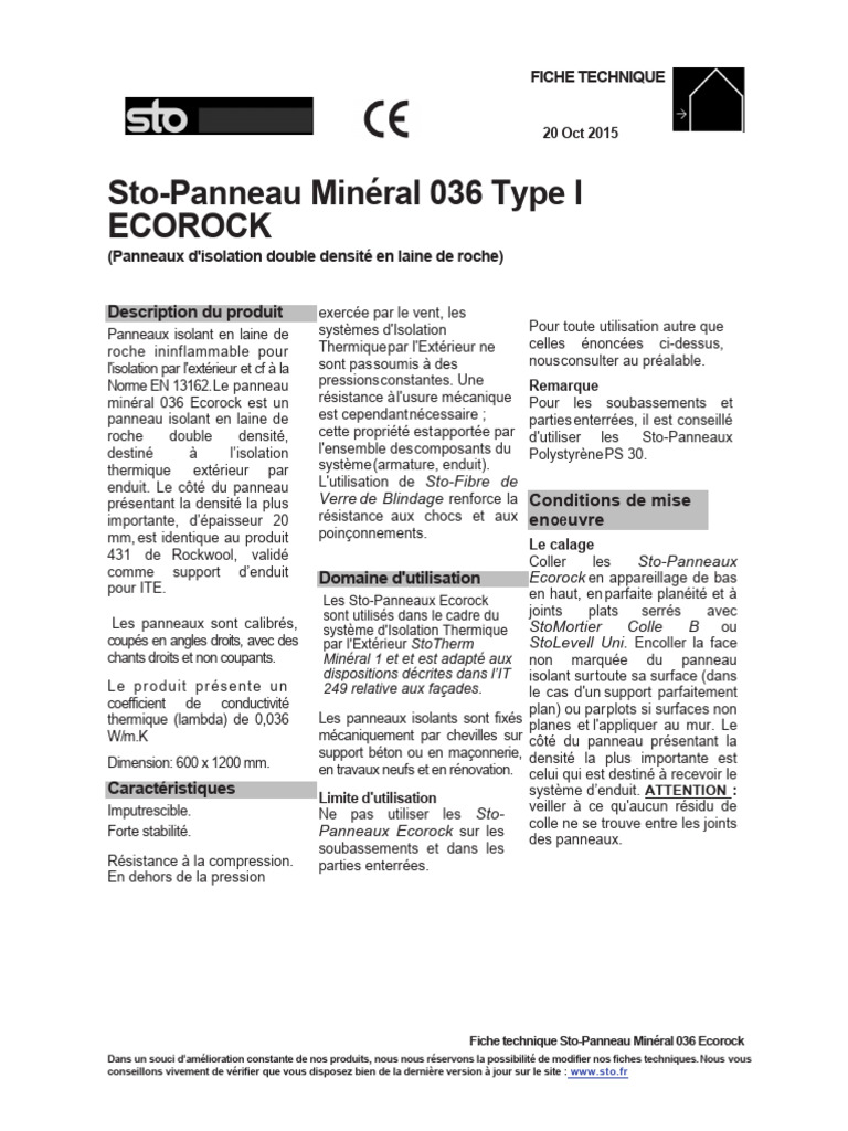 06 Sto Panneau Mineral | PDF