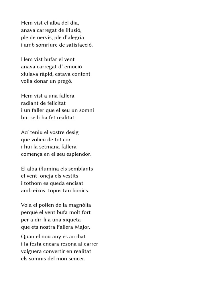Poema Fallas | PDF