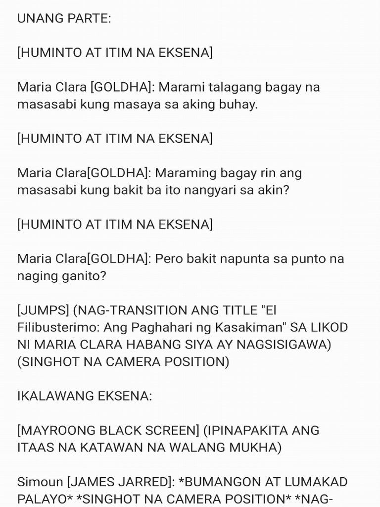 EL FILI SCRIPT | PDF