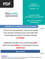 Grade 12 Euclidean Geometry Notes | PDF | Circle | Line (Geometry)