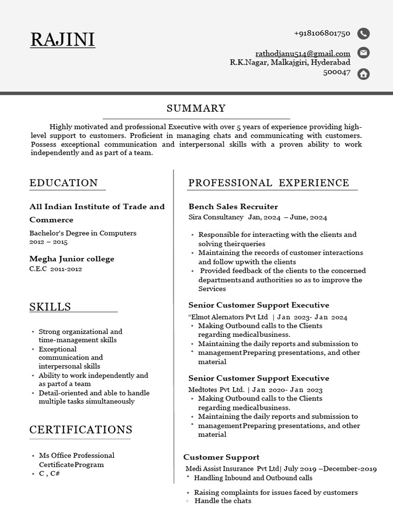 Rajini Resume | PDF | Social Psychology | Business