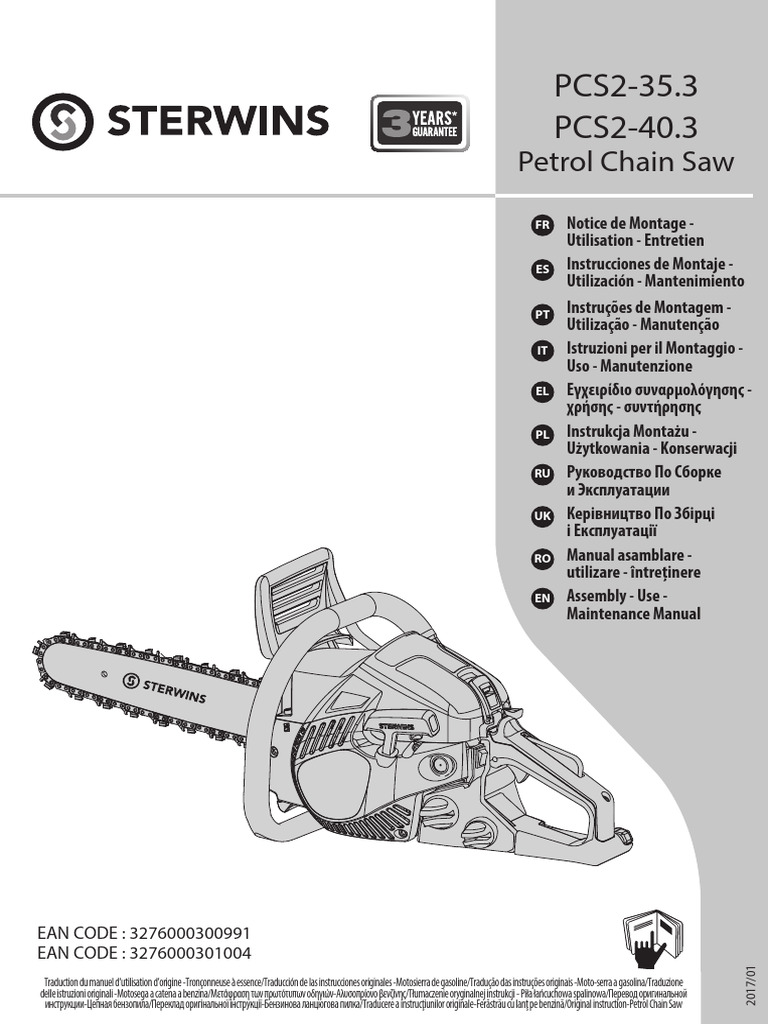 PCS2-35.3 PCS2-40.3: Petrol Chain Saw | PDF