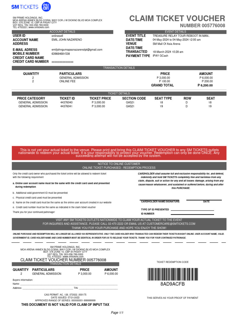 Voucher 2 | PDF | Credit Card | Voucher