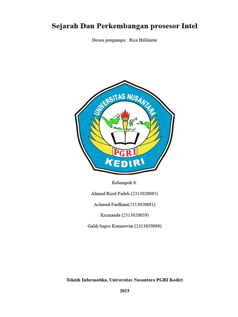 Sejarah Dan Perkembangan prosesor Intel | PDF Sejarah Dan Perkembangan prosesor Intel | PDF