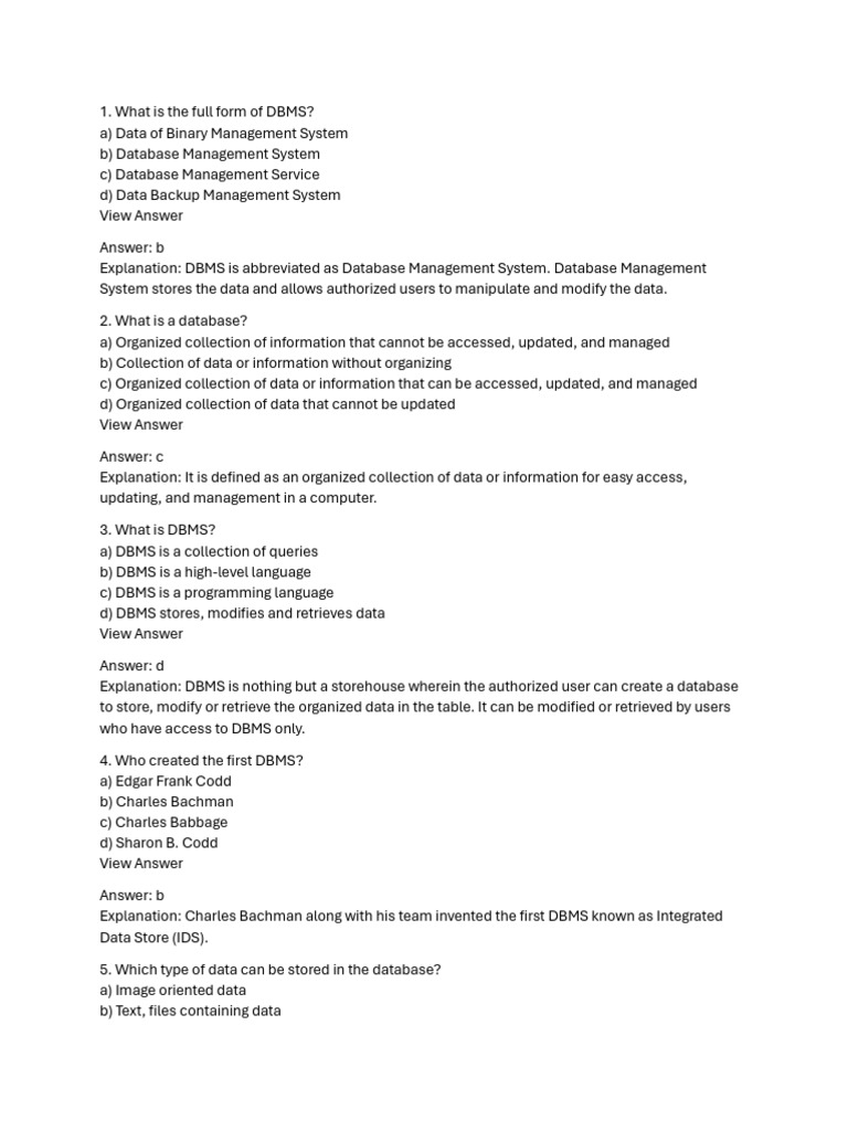 DBMS | PDF | Databases | Relational Database DBMS | PDF | Databases | Relational Database