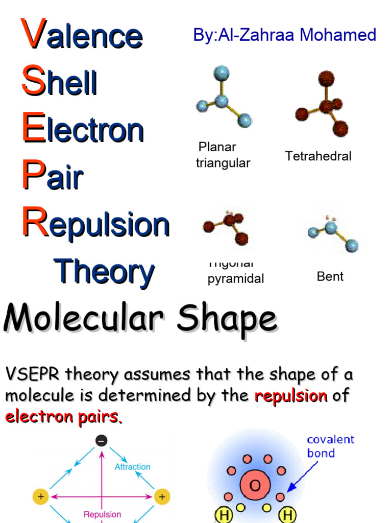 Vsepr Pdf Materials Science Organic Chemistry