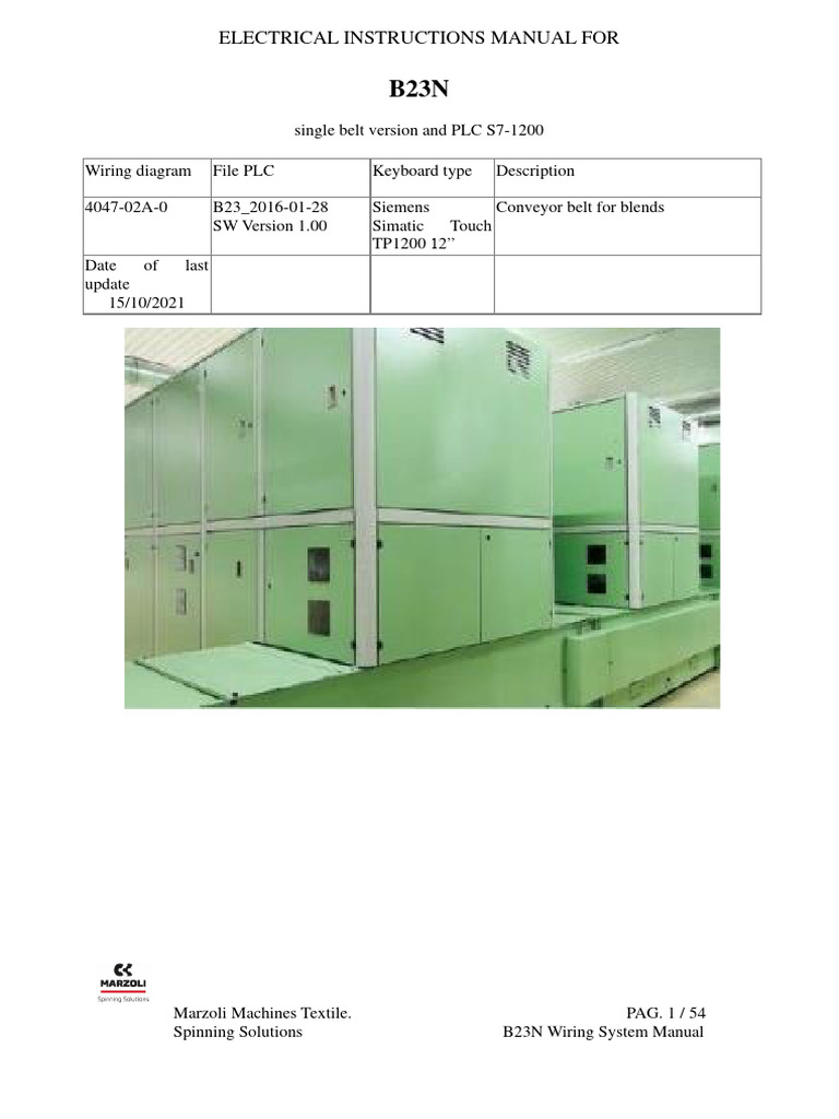 Electrical Instructions Manual For | PDF | Switch | Phase (Waves)