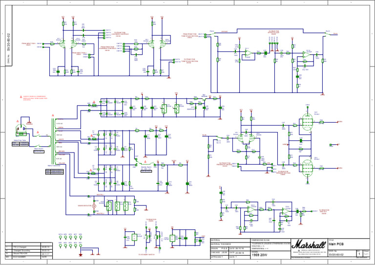 Marshall Amplifier Schematic Overview | PDF