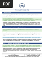 Aircraft Weight Definitions Guide | PDF