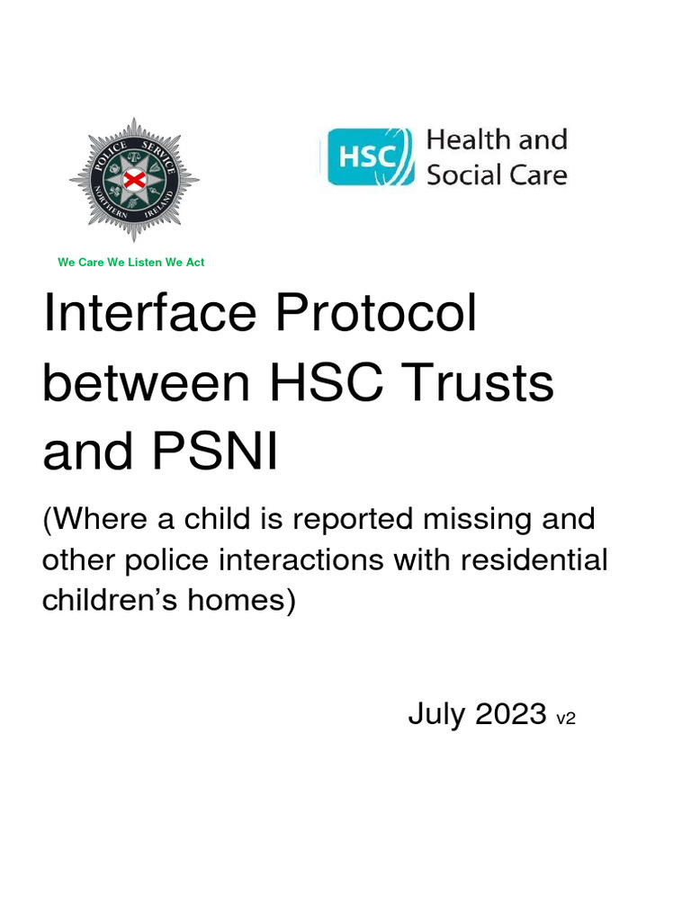 Missing Children Protocol Update 2023 | PDF | Caregiver | Psychological ...