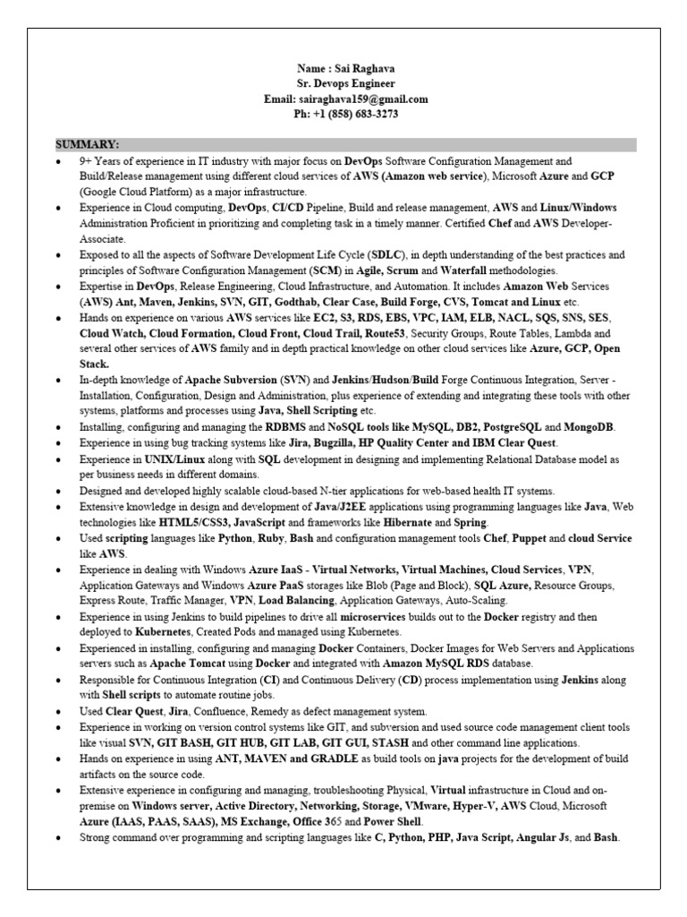 SaiRaghava Devops | PDF | Cloud Computing | Microsoft Azure