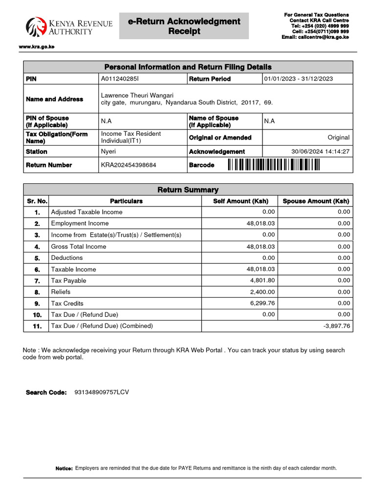 Receipt - 2024-06-30T141434.530 | PDF | Taxes | United States Law