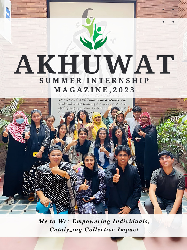 Akhuwat Internship Magazine, 2023 | PDF | Sustainability | Empowerment