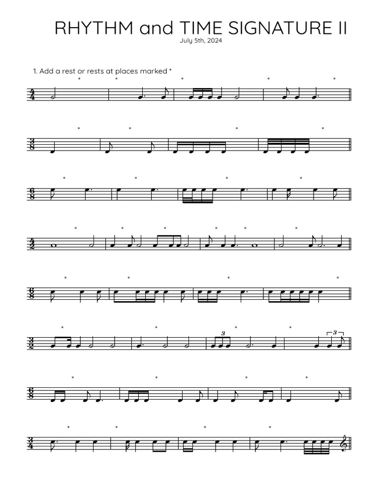 Practice 3-Rhythm and Time Signature | PDF | Branche législative du ...
