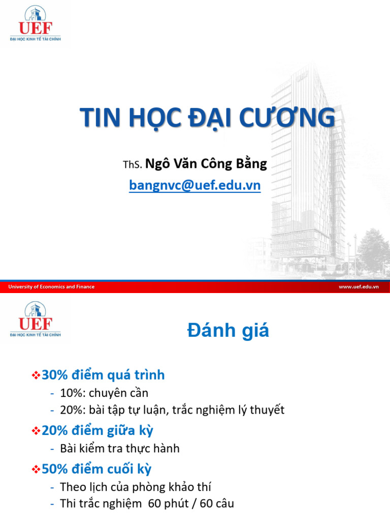 slide bài giảng THDC UEF 2023 - Phan1 - new | PDF