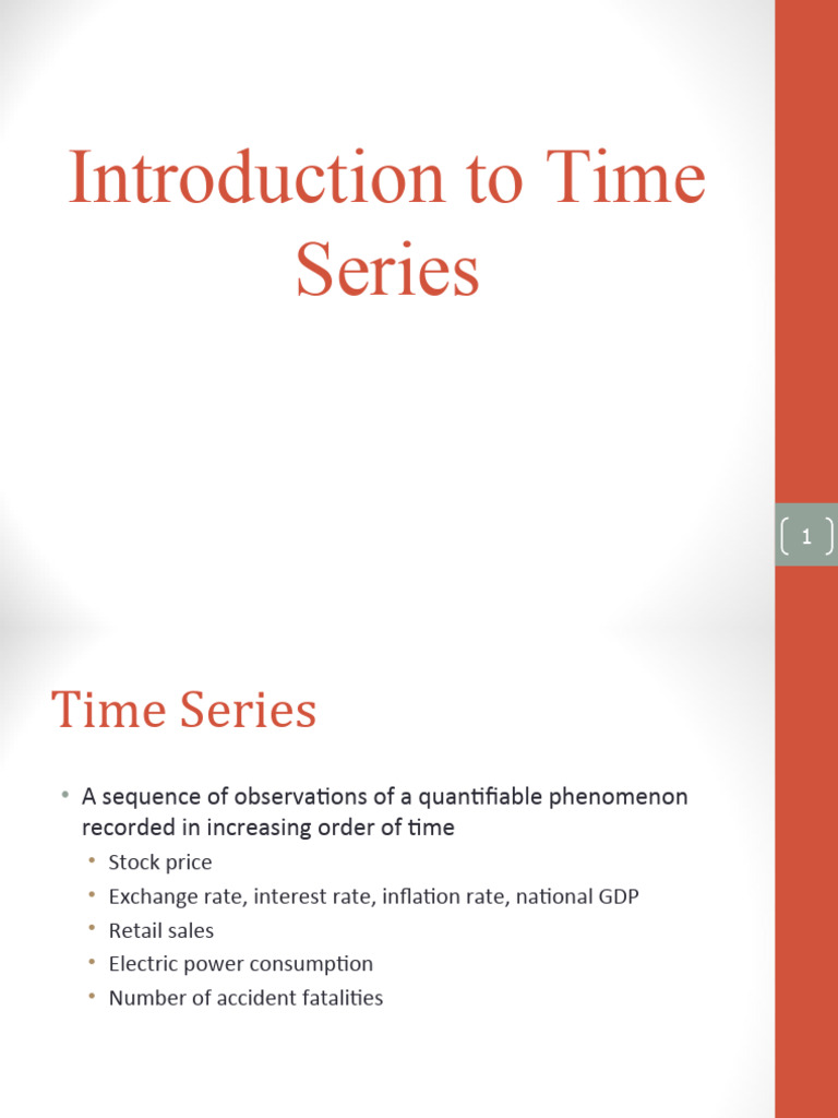 Time Series | PDF | Time Series | Seasonality