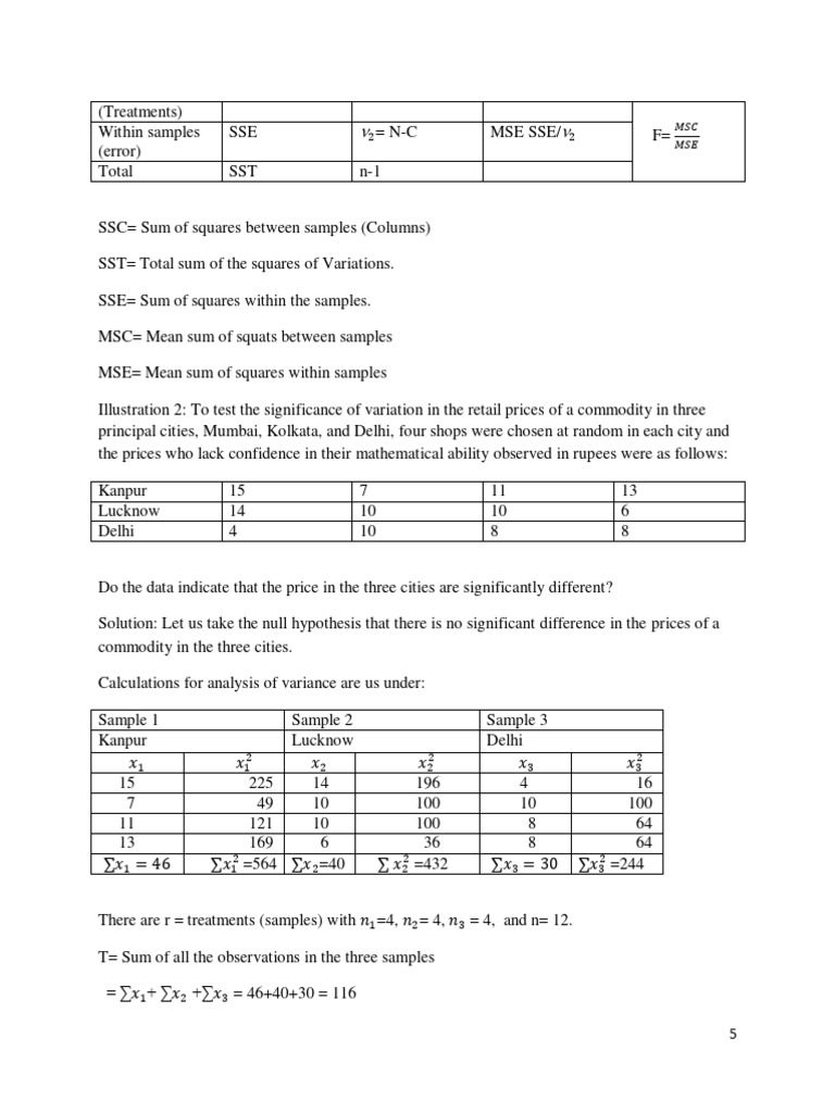 annova | Download Free PDF | Analysis Of Variance | Methodology