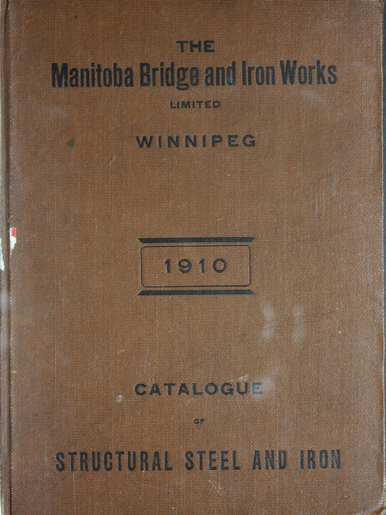 Catalog of Structural Iron Steel - 1910 - Canada | PDF