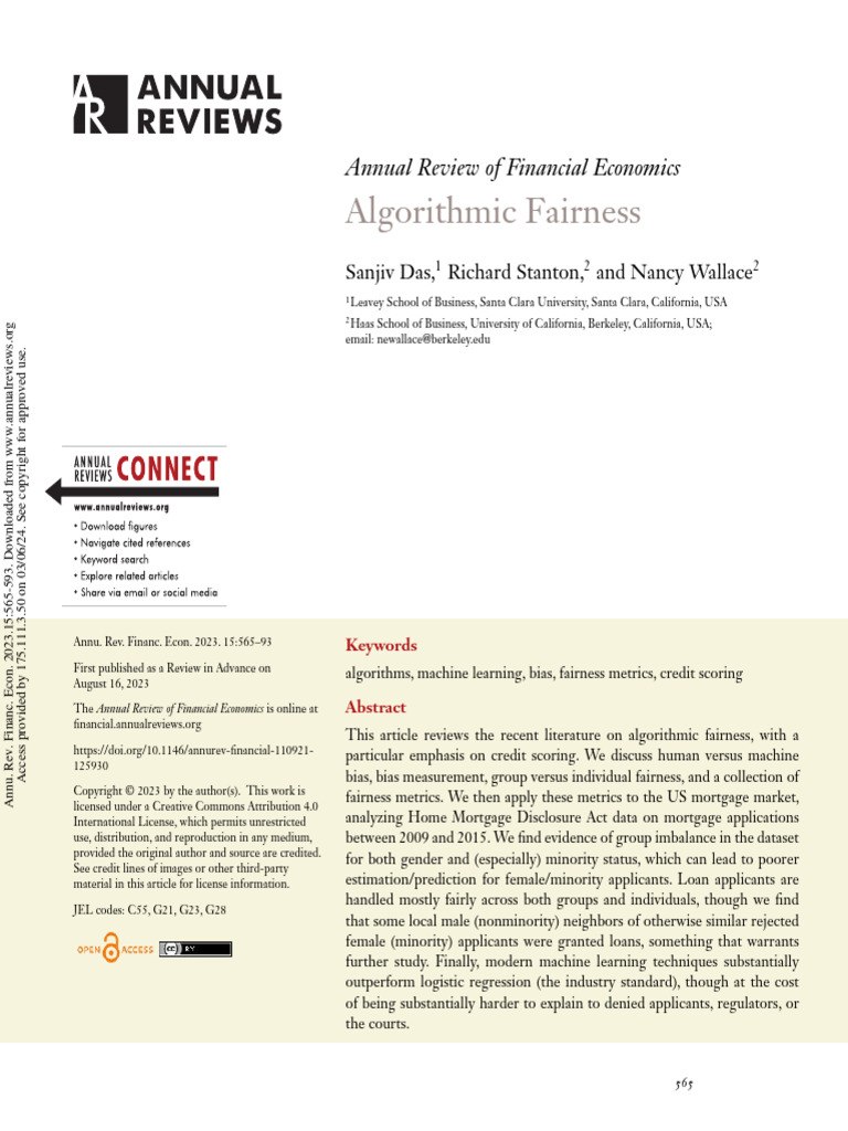 Algorithmic Fairness Research Paper | PDF | Machine Learning ...