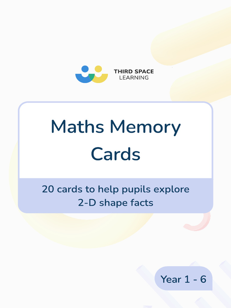 2-D Shape Maths Memory Cards | PDF | Triangle | Shape