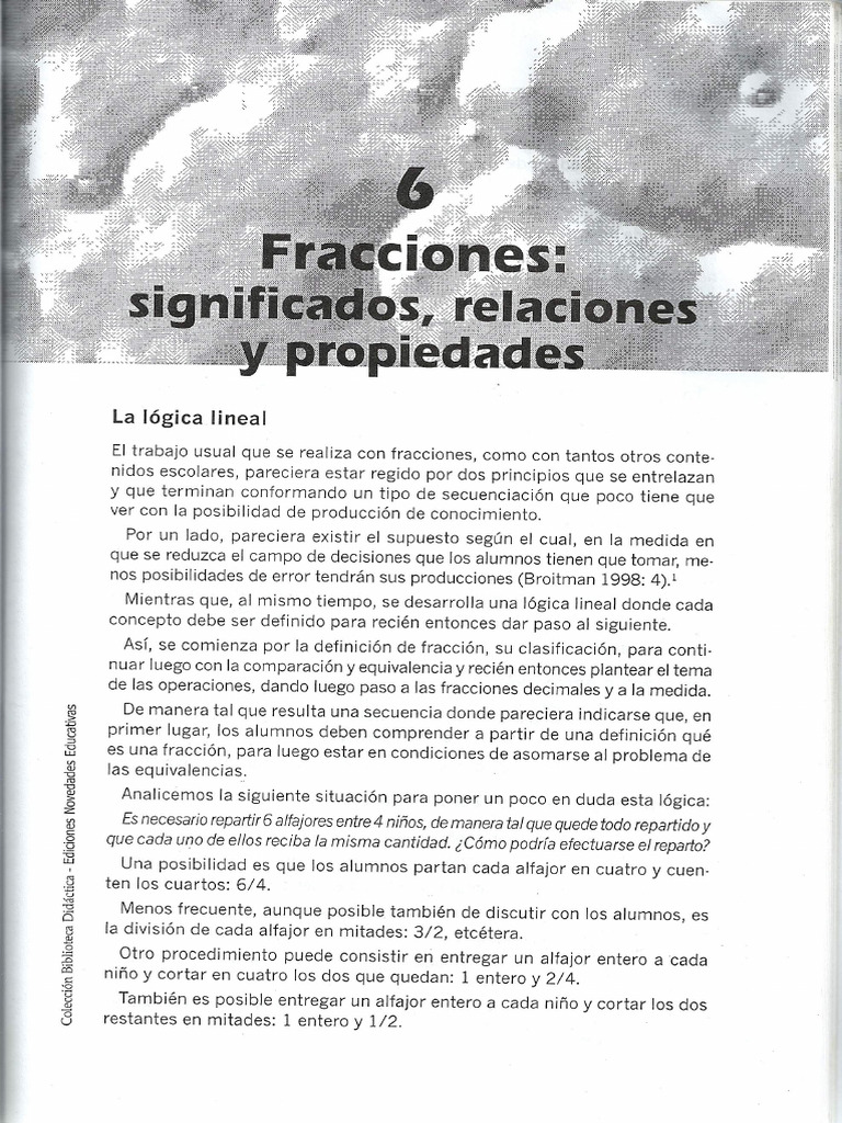 Poncecap6fracciones3propuestas para El Segundo Ciclo. Novedades Educativas Cap6 | PDF