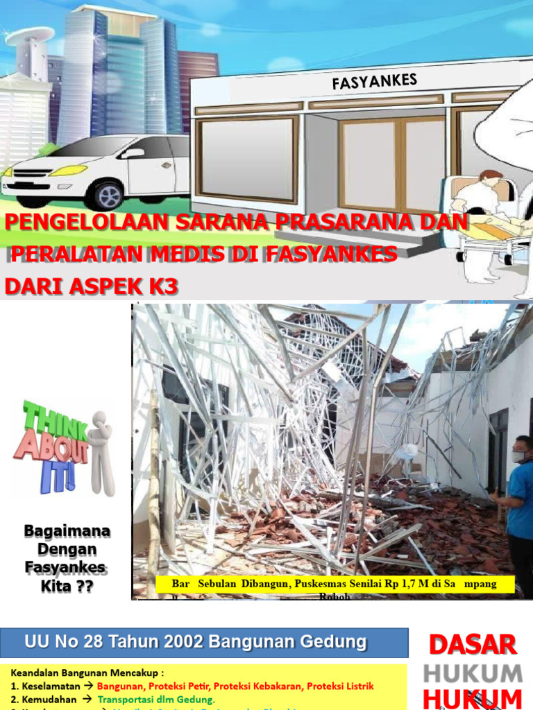 Pengelolaan Sarpras Dan Almed Aspek K3 Di Fasyankes | PDF