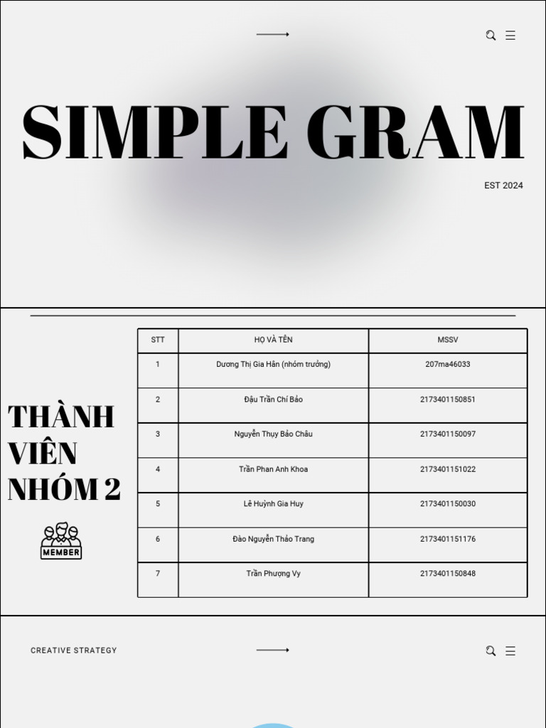 SIMPLE GRAM - NHÓM 02 - Final Report | PDF