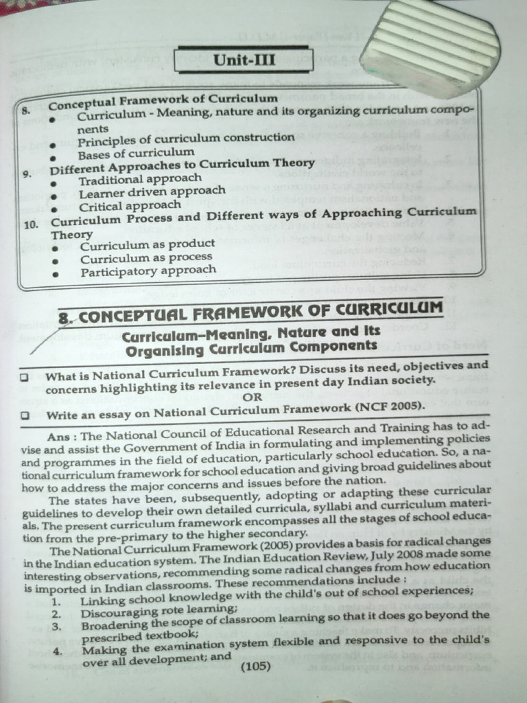 Unit 3 Imp Questions PPR 1 | PDF | Curriculum | Experience