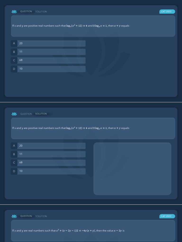 CAT Sample Paper | Download Free PDF | Mathematics | Elementary Mathematics