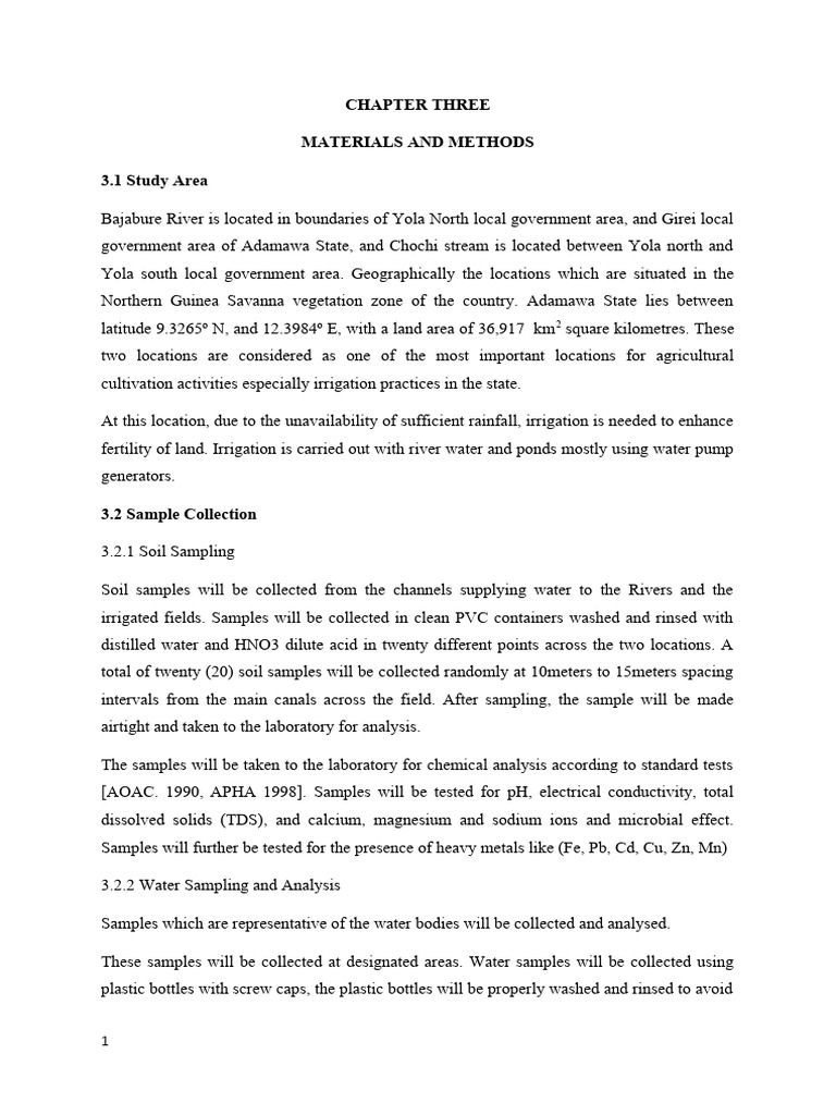 Materials and Methods C3 Comp | PDF | Soil | Sodium