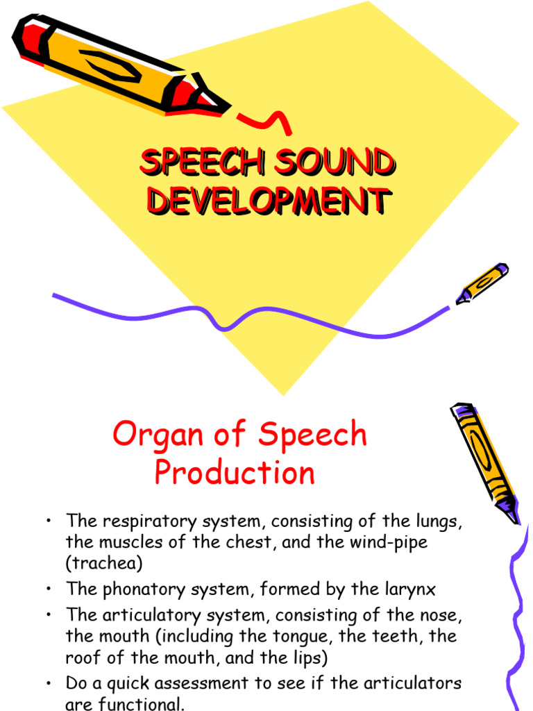 Lesson 3-Speech Sound Development | PDF | Human Voice | Phonetics