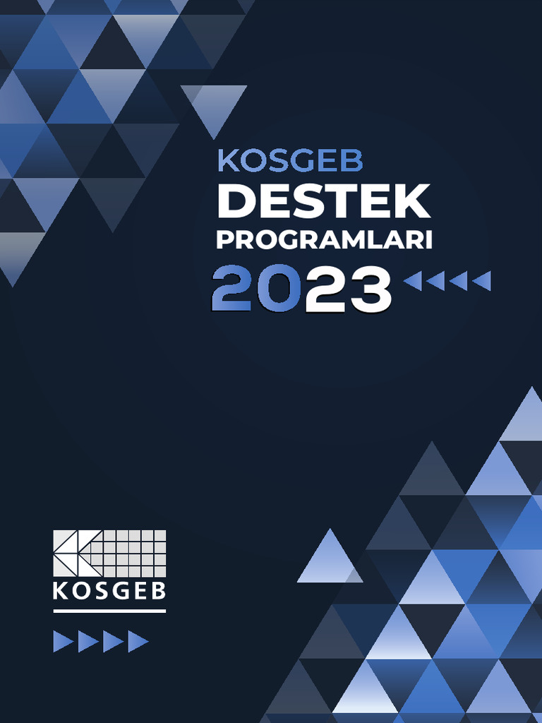 2023 KOSGEB Destek Kataloğu | PDF