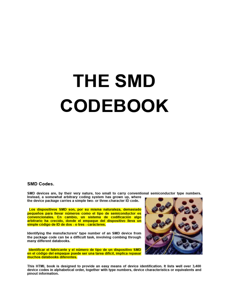 SMD Codes Catalog | PDF | Transistor | Transistor de efecto de campo