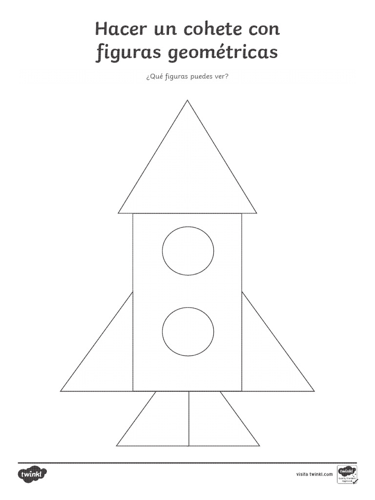 Hacer Un Cohete Con Figuras Geométricas Super Eco Colorido | PDF ...