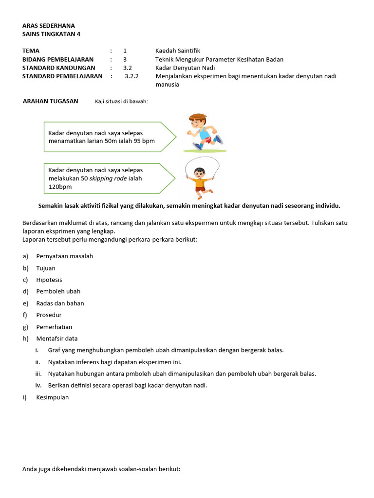 Peka 1 Sains Tingkatan 4 KSSM | PDF