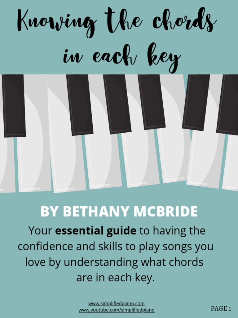 Chords in Every Key: A Beginner's Guide | PDF | Chord (Music) | Scale ...