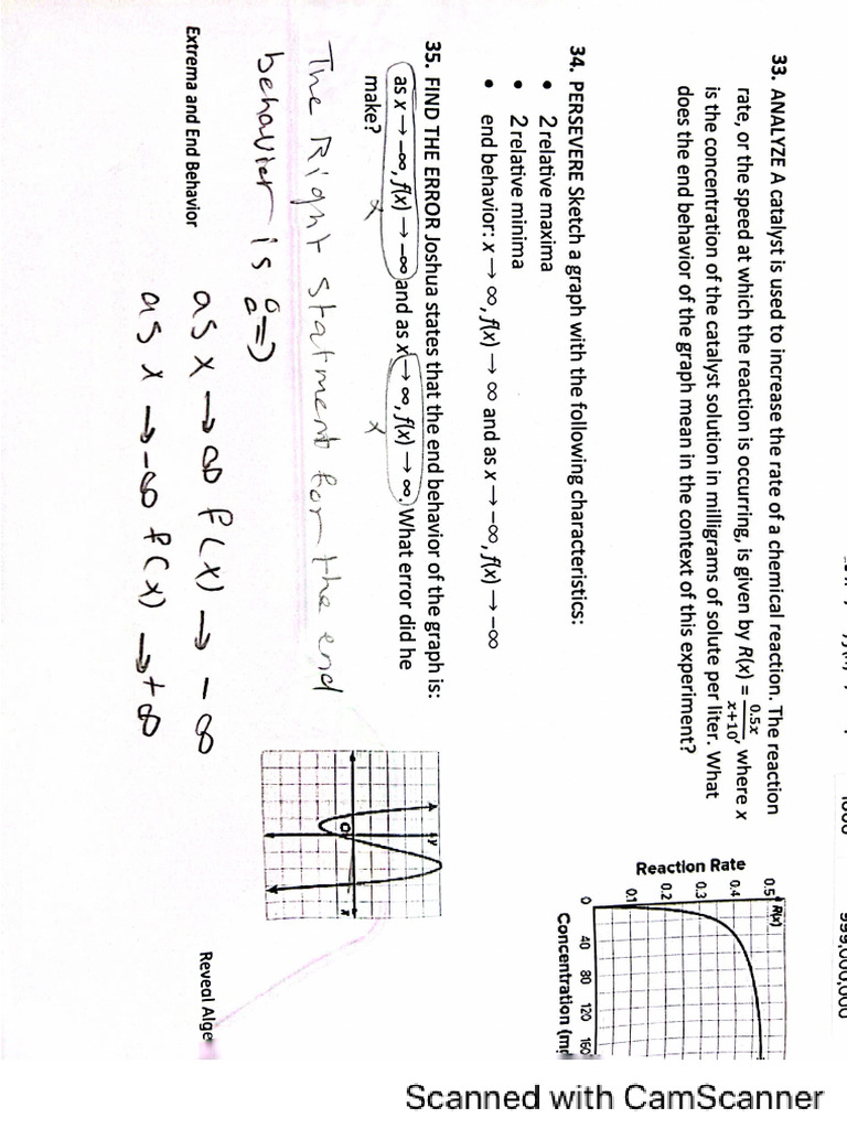 Extrema and End Behavior | PDF