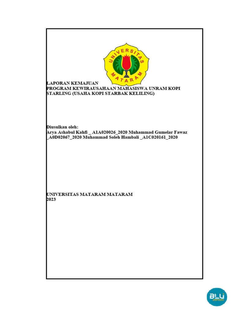 Usaha Kopi Starling: Peluang dan Strategi | PDF