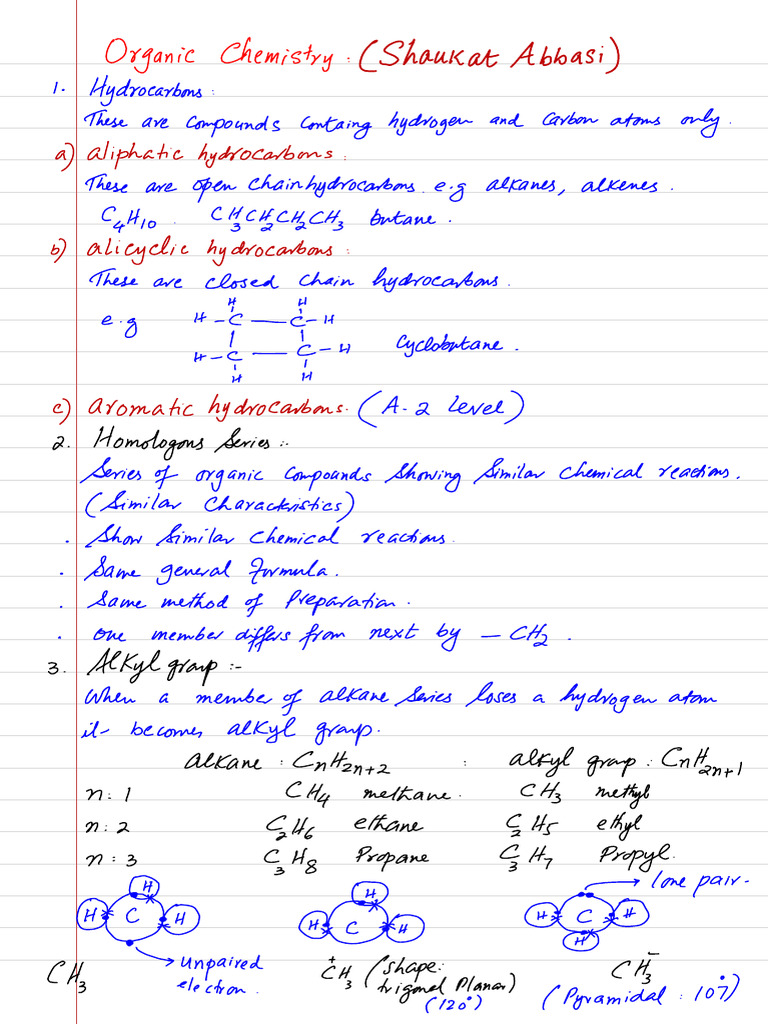 As Organic Chemistry Notes | PDF