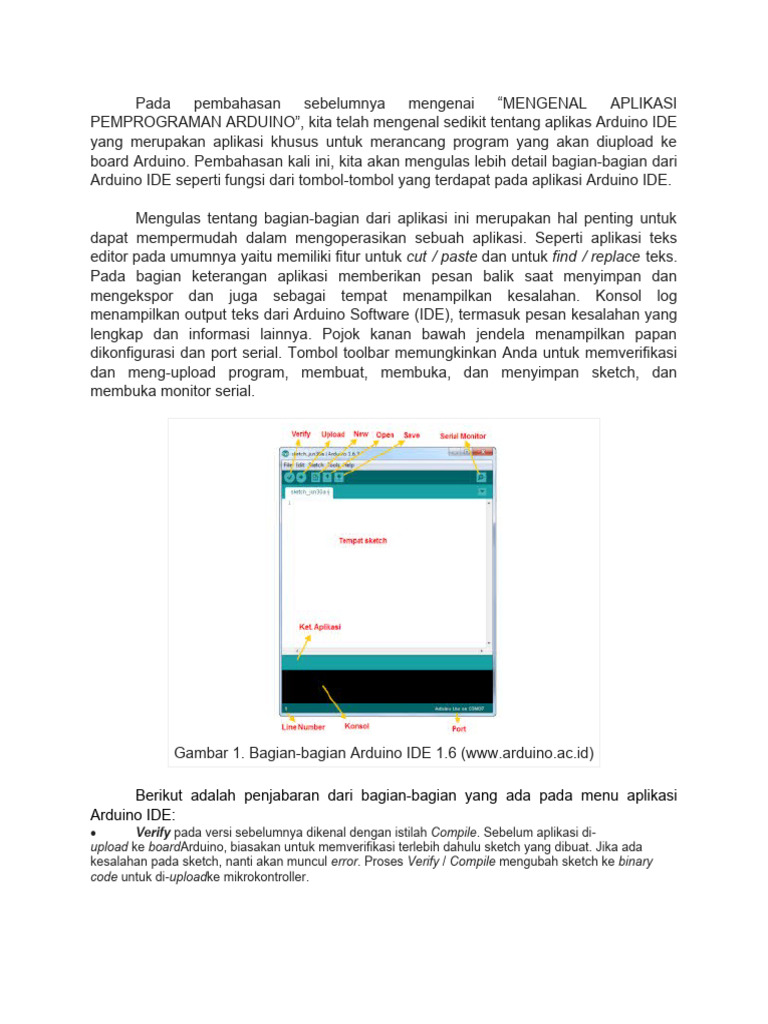 Bagian-Bagian Arduino IDE | PDF
