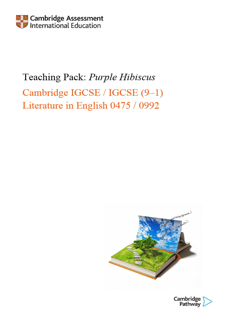 Purple Hibiscus Teaching Pack Guide | PDF | Learning | Lesson Plan